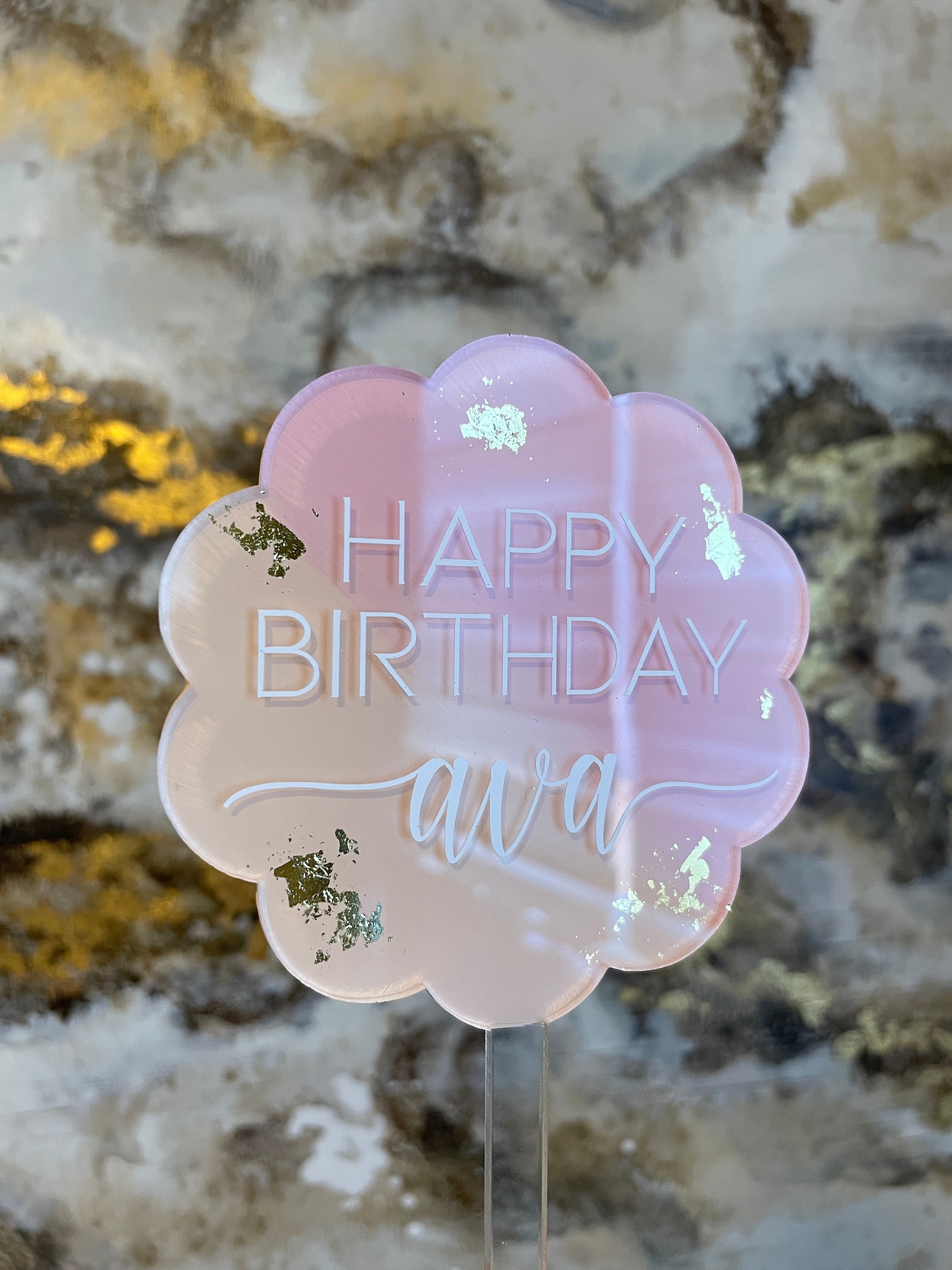 Custom Acrylic Cake Topper Personalized Acrylic Cake Topper - Etsy
