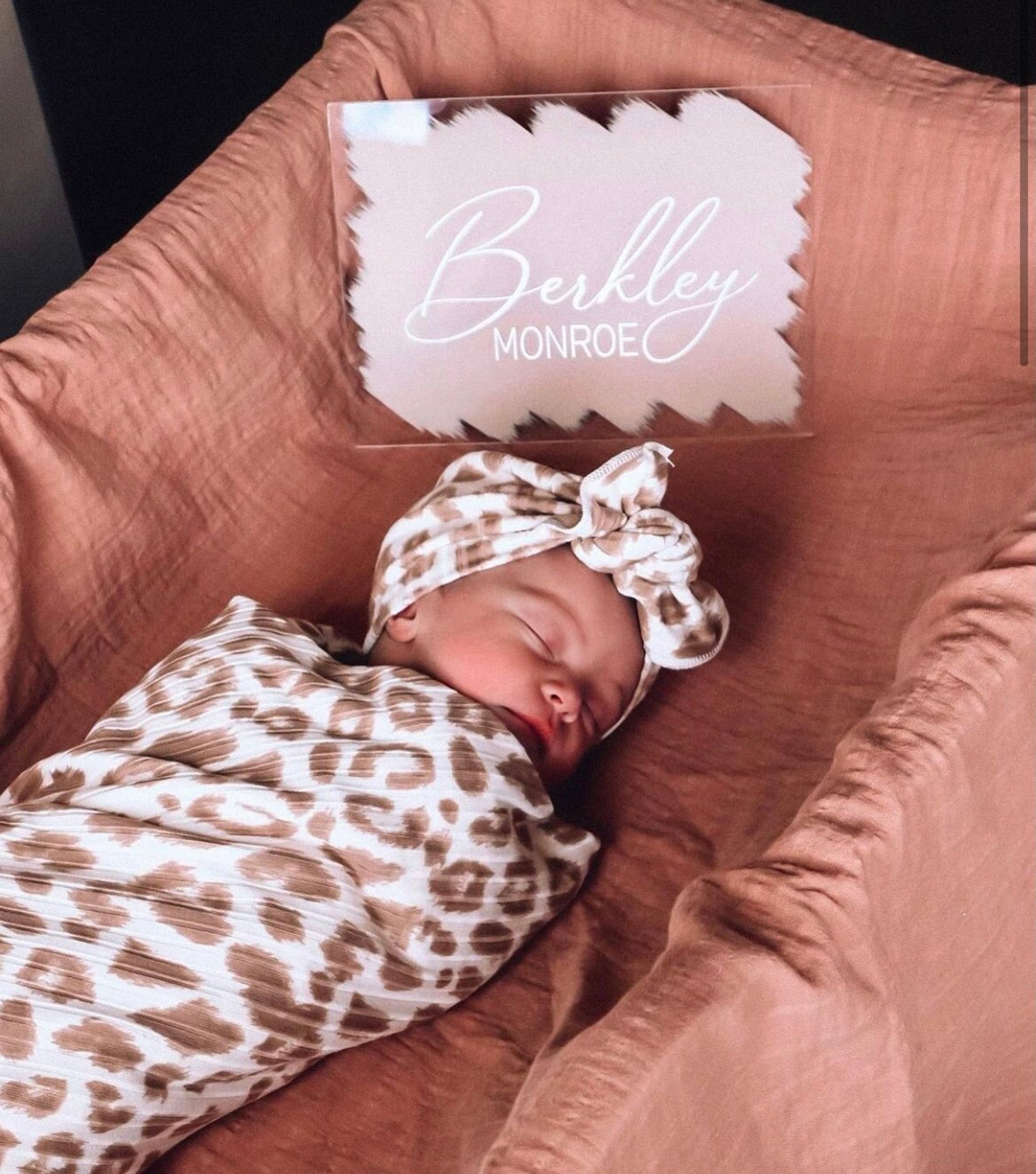 Acrylic Newborn Baby Name Sign Birth Announcement Custom - Etsy