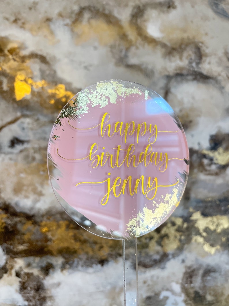 Custom Acrylic Cake Topper Personalized Acrylic Cake Topper - Etsy