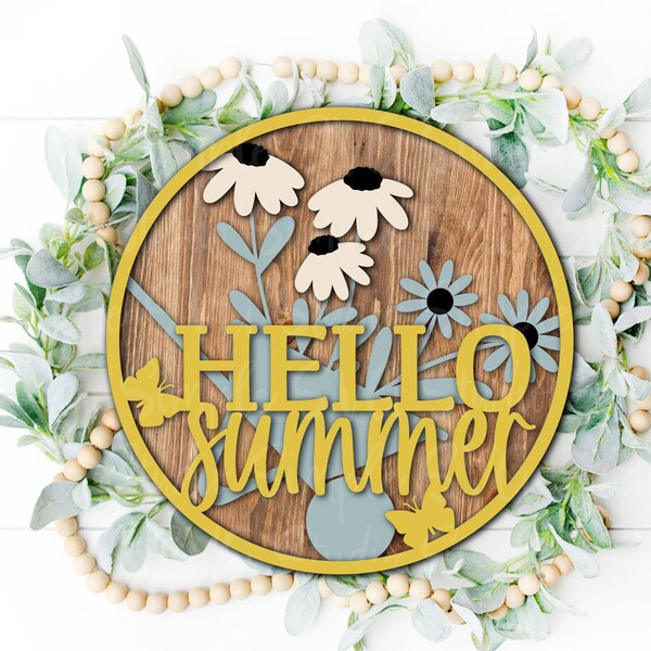 Summer Door Hanger Etsy