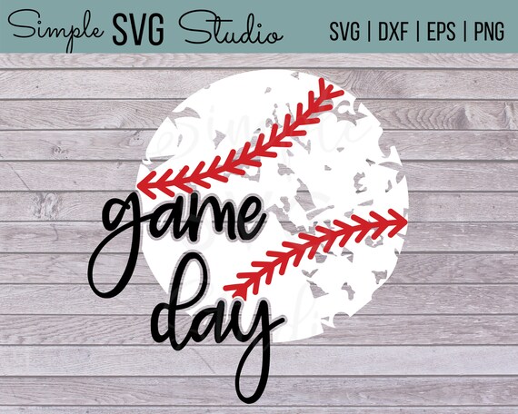 Baseball Game Day SVG Grunge Baseball SVG Distressed - Etsy