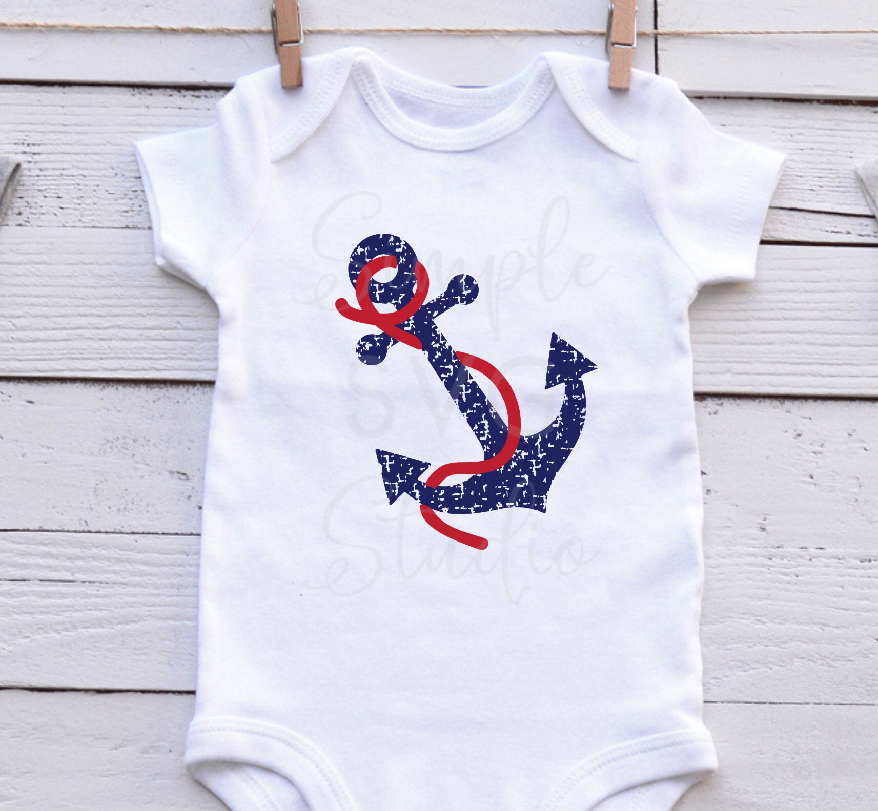 Anchor SVG Summer SVG File Distressed Anchor SVG Cricut - Etsy