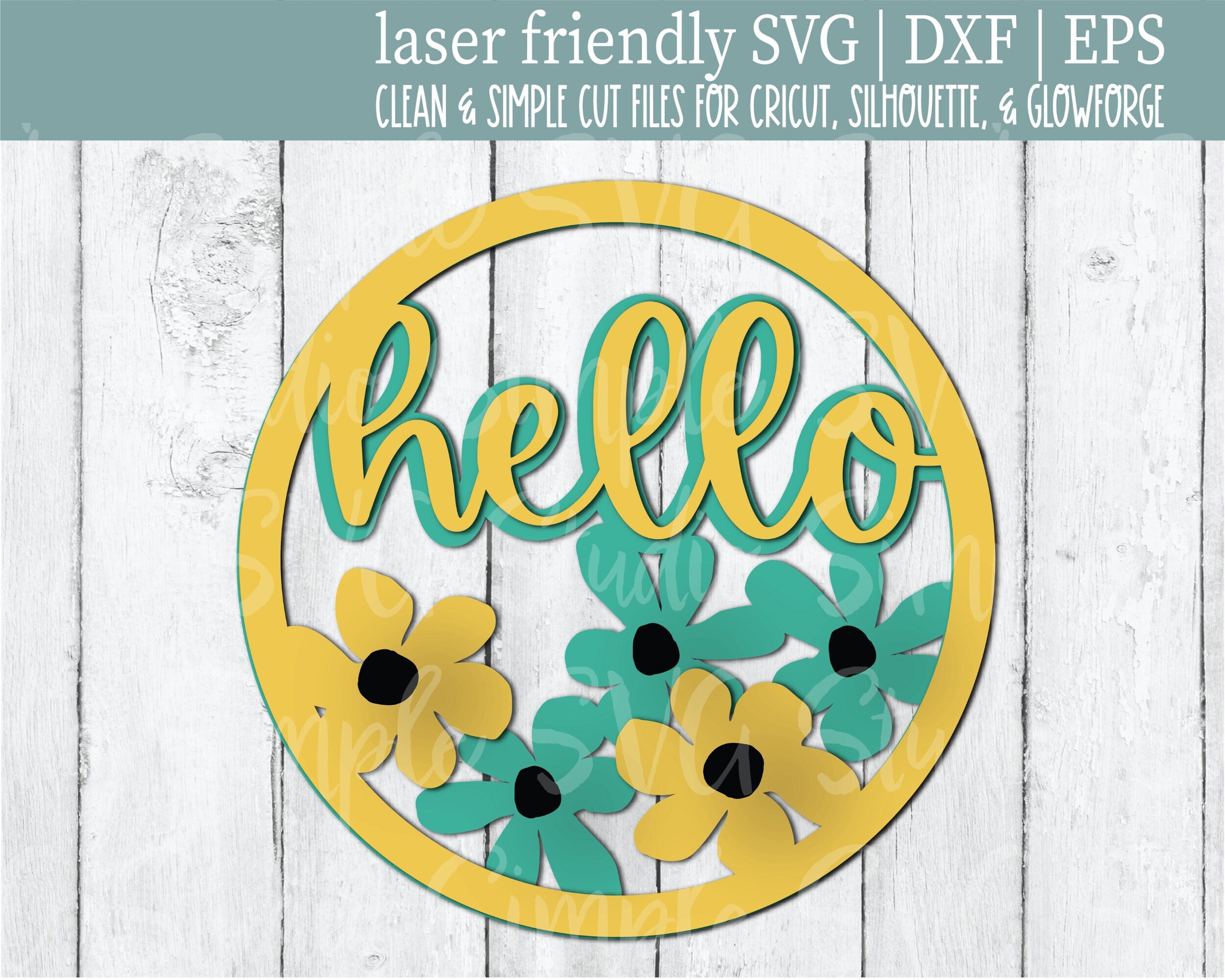 Welcome Sign SVG Round Sign SVG Glowforge Sign SVG Laser | Etsy
