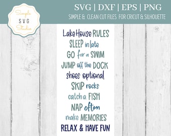Lake House Lake SVG and Cut Files for Crafters - Etsy
