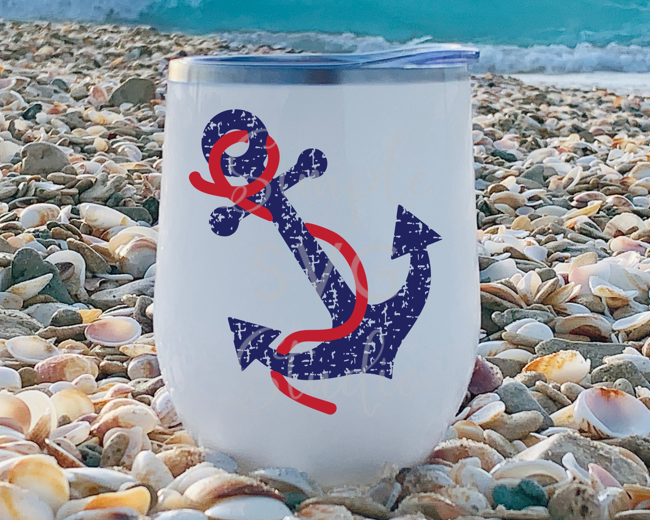 Anchor SVG Summer SVG File Distressed Anchor SVG Cricut | Etsy