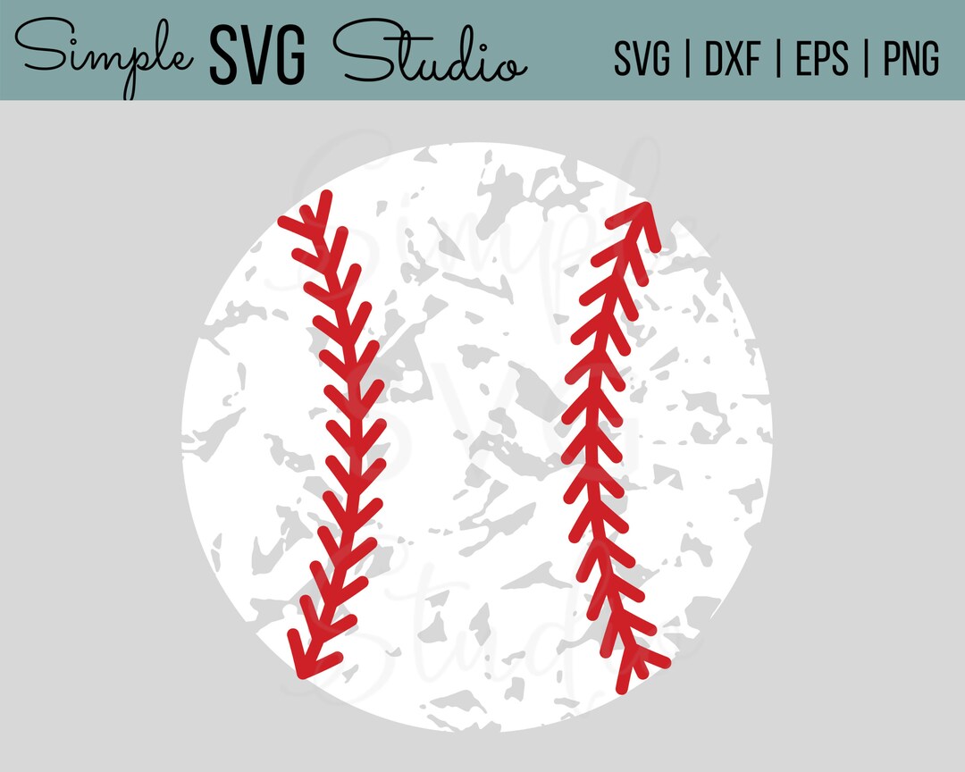 Grunge Baseball SVG Distressed Baseball SVG Distressed Baseball Cut ...
