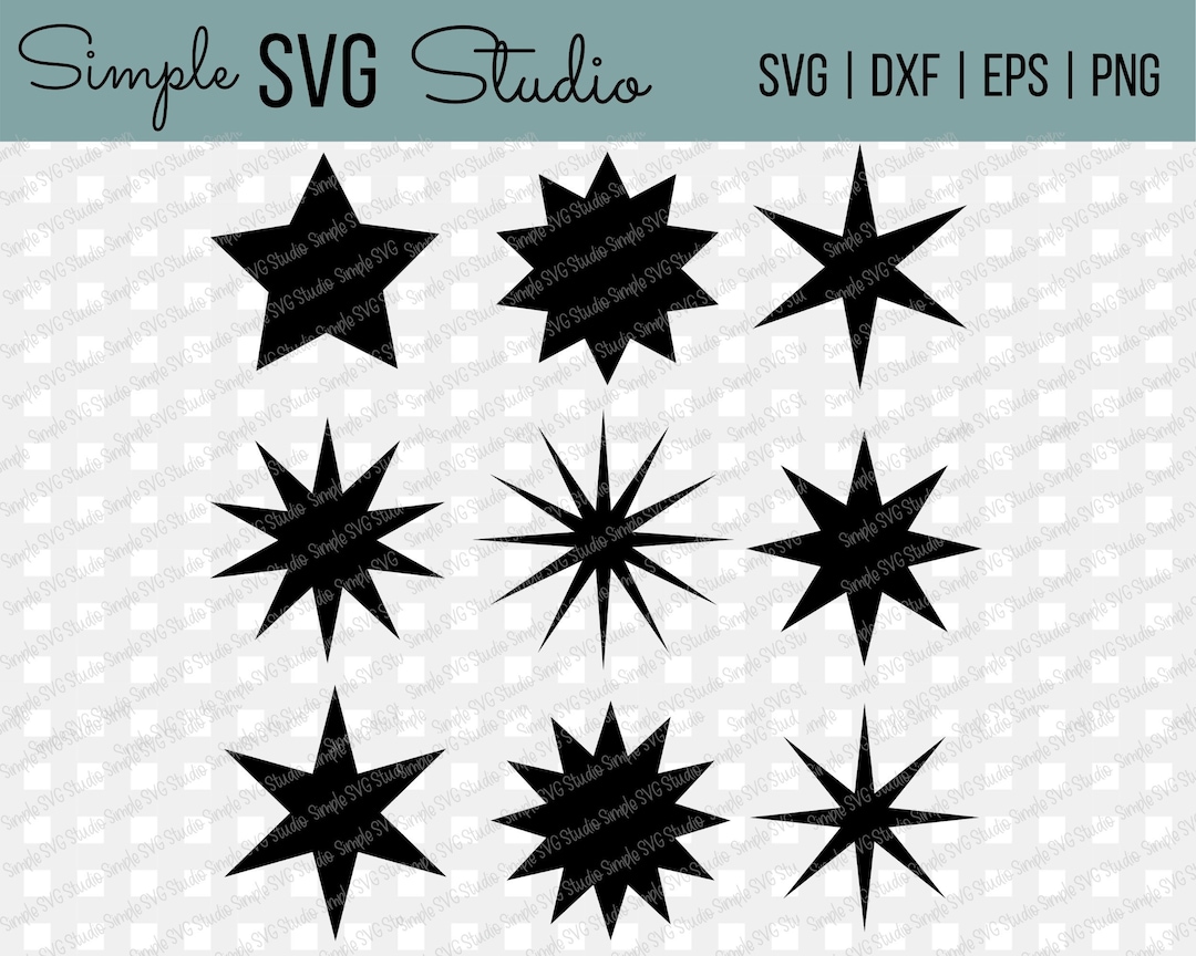 Stars SVG Bundle Stars Svgs for Cricut Shapes Svgs Cut File for Cricut ...