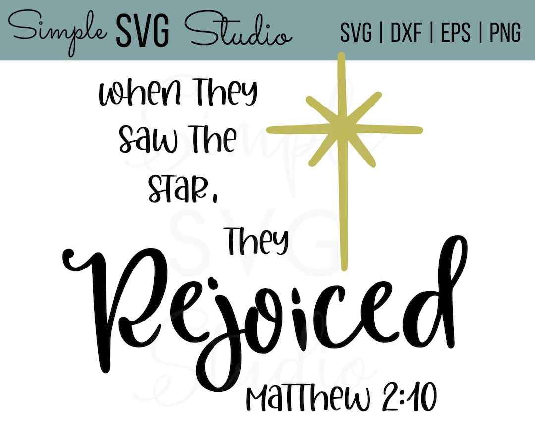 Christmas Bible Verse SVG Christmas Calligraphy SVG Farmhouse Christmas ...