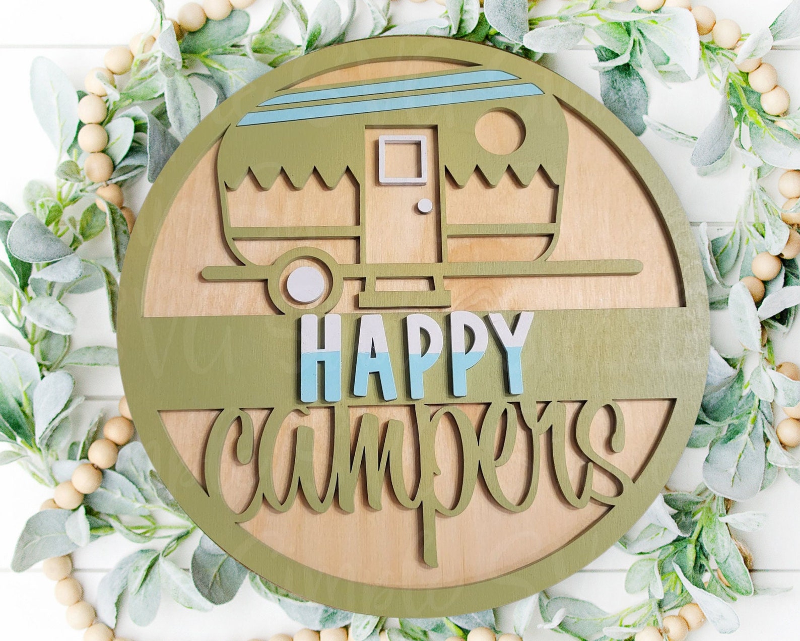 Happy Campers Sign SVG Camping Welcome Sign Camper SVG - Etsy