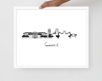 Gainesville Skyline - Etsy