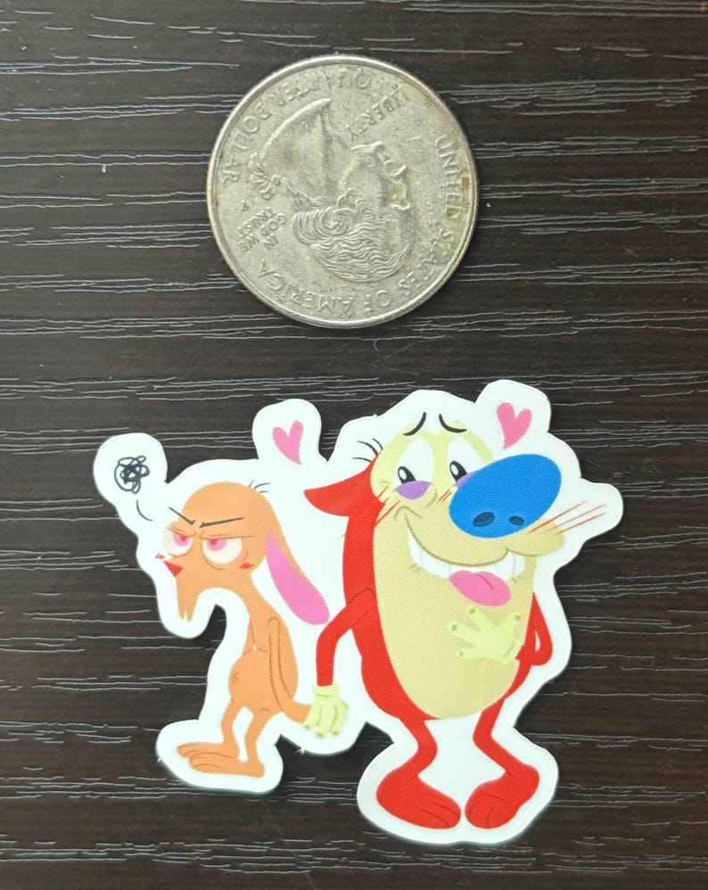 Nickelodeon Ren & Stimpy Sticker - Etsy