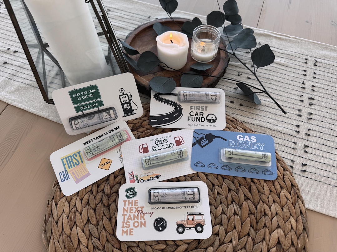 Gas Money Holder Card,personalized Gas Money Card,cash Card,gift for ...