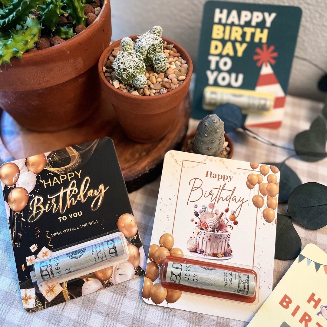 Funny Birthday Money Card Holder: Unique Cash Gift - Etsy