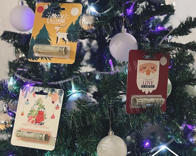 Christmas Money Card - Money Holder Card - Stocking Stuffer - Christmas ...