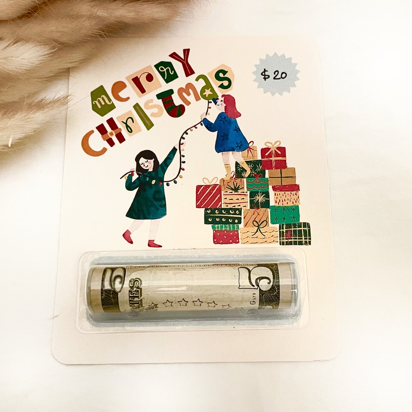 Christmas Money Card Money Holder Card Stocking Stuffer - Etsy