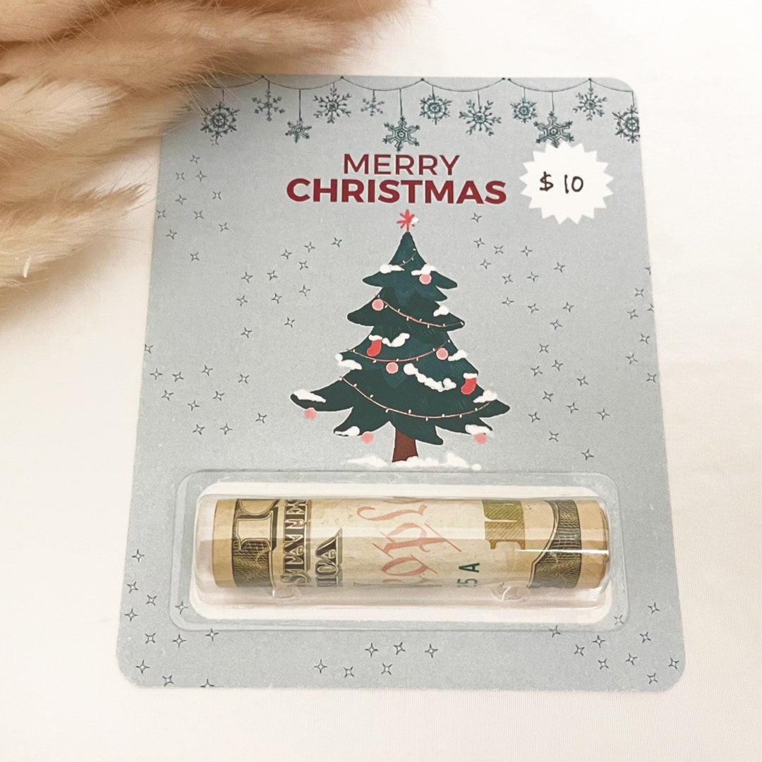 Christmas Money Card Money Holder Card Stocking Stuffer - Etsy