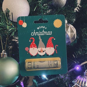 Christmas Money Card - Money Holder Card - Stocking Stuffer - Christmas ...