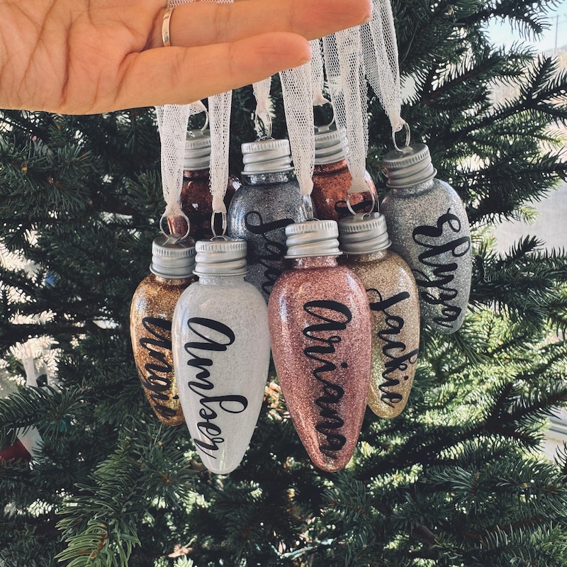 Lightbulb Ornament - Etsy
