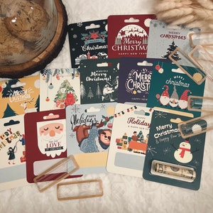 Christmas Money Card Money Holder Card Stocking Stuffer Christmas Gift ...