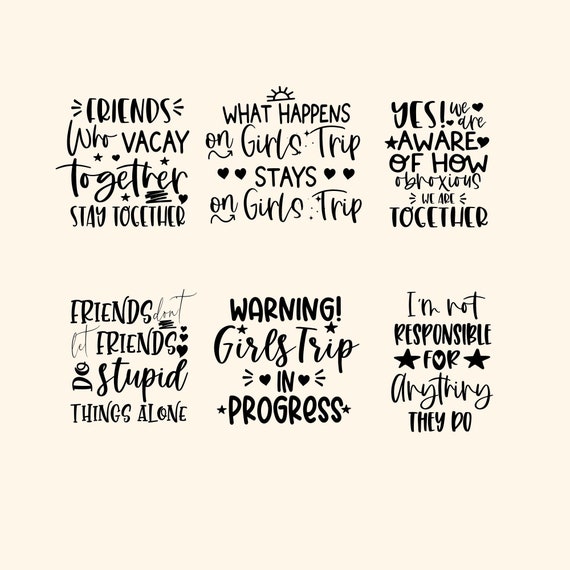 Girls Trip SVG Bundlegirls Weekend Svgpngdxfjpggirls Trip - Etsy