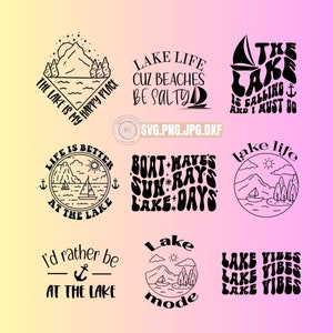 Lake SVG Bundlelake Life Svgsummer SVG Vacation Svg Lake - Etsy