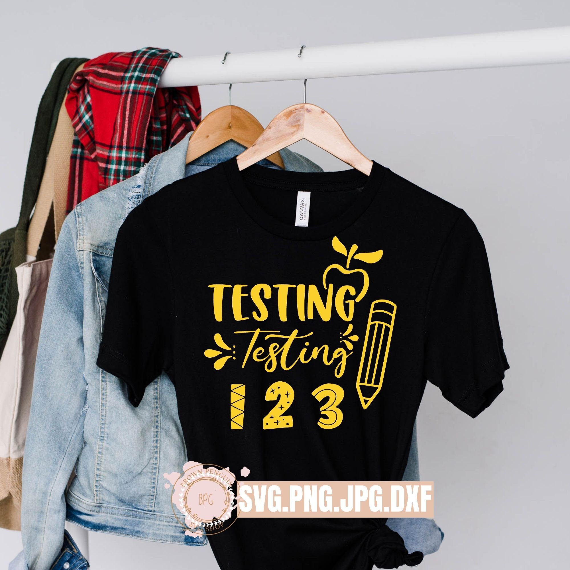 Testing Testing 1 2 3 svgTesting Day svgTesting svgTeacher - Etsy.de