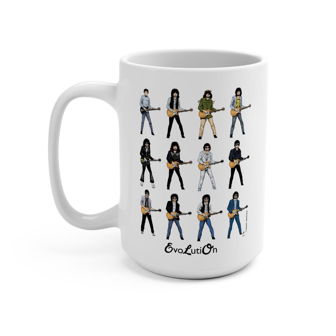 Evolution of ELO JEFF LYNNE - Mug 15oz - Etsy