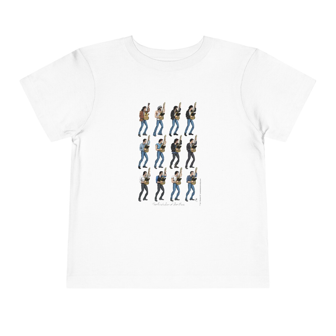 Evolution of SPRINGSTEEN Kid's Jersey Tee - Etsy