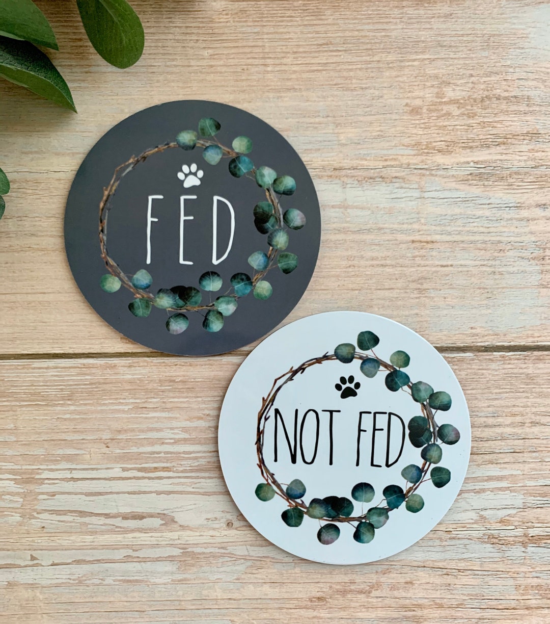 Pet Feeding Reminder Magnet, Reversible Pet Feeding, Tracker Magnet ...