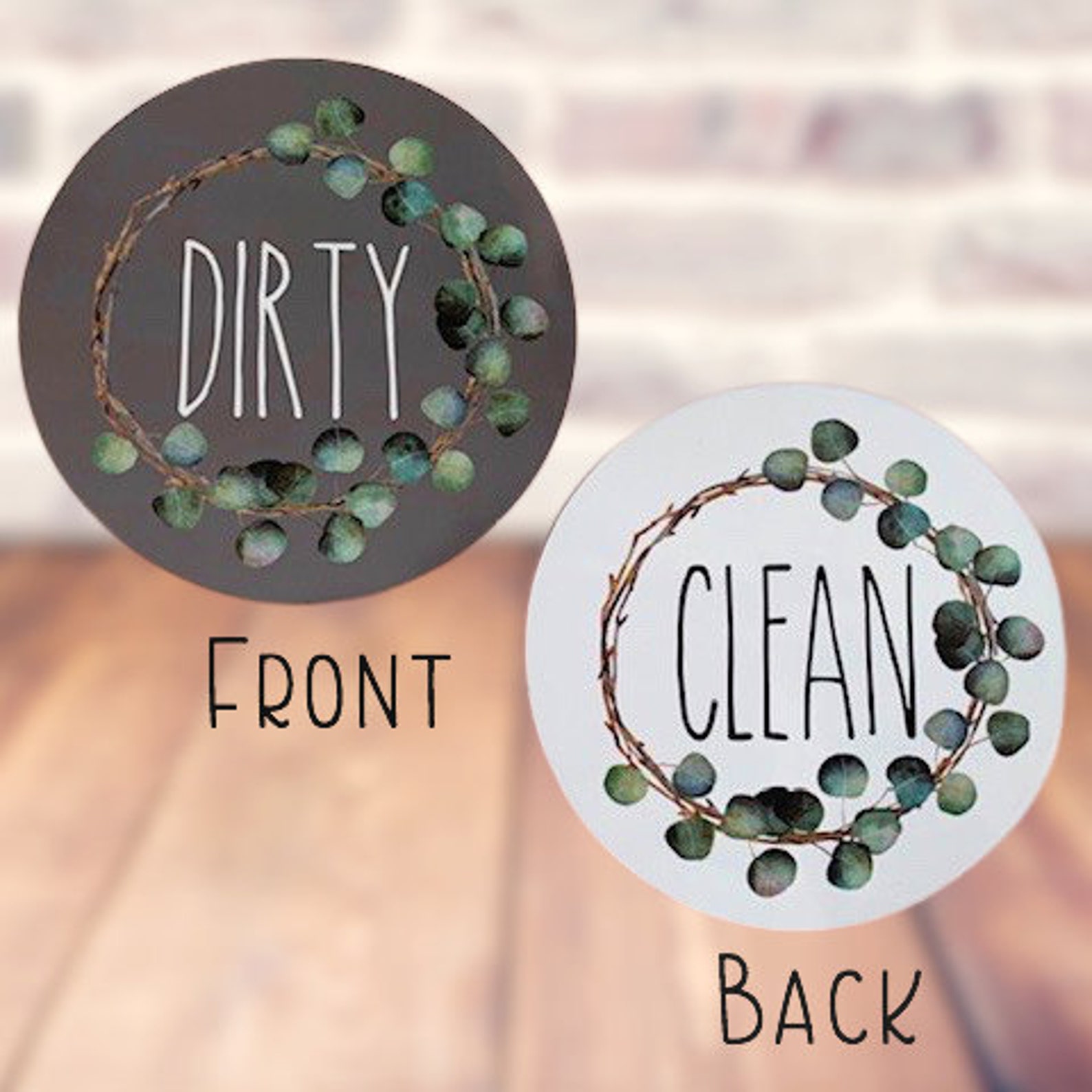 Dishwasher Magnet Clean or Dirty Clean or Dirty Reversible | Etsy