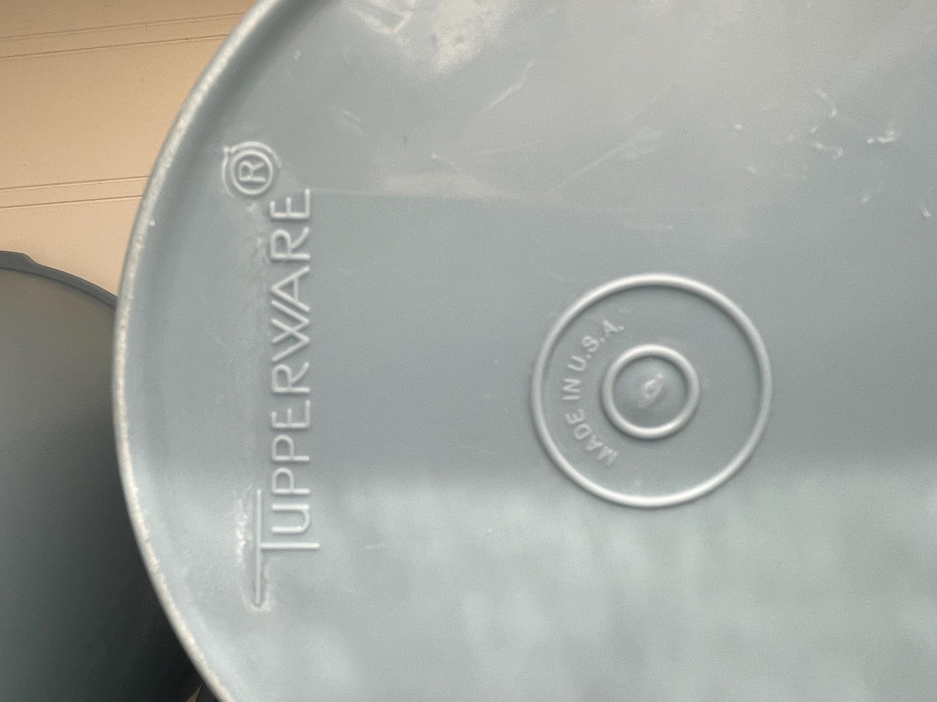 Vintage Powder Blue Tupperware /3piece/2large/1medium/storage/canisters ...