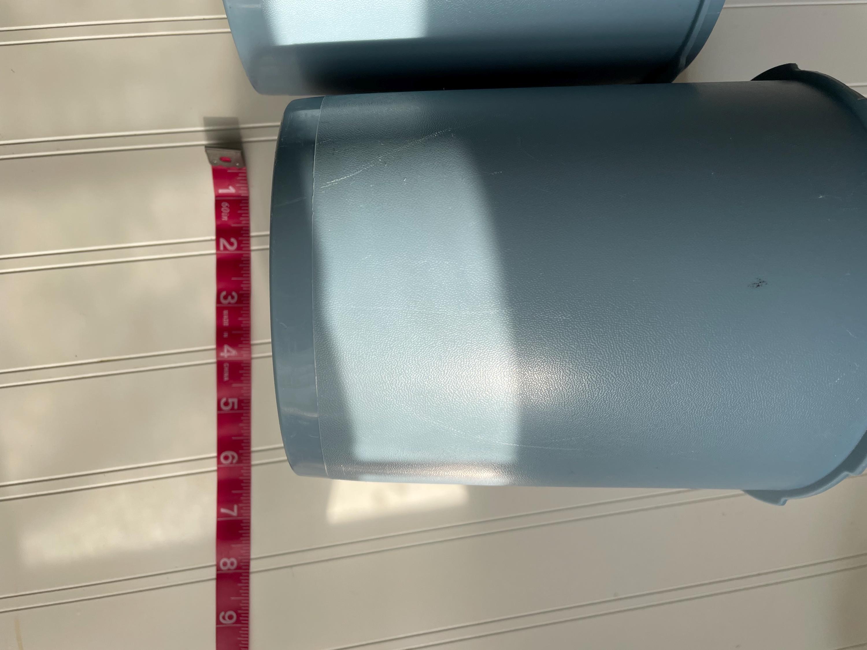 Vintage Powder Blue Tupperware /3piece/2large/1medium/storage/canisters ...