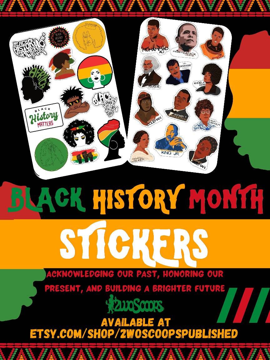 Stikstok Black History Stickers Black History Month African American ...