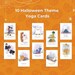 Halloween Yoga Cards – Printable 10-pack of Fun Kids Yoga Poses – Kid ...