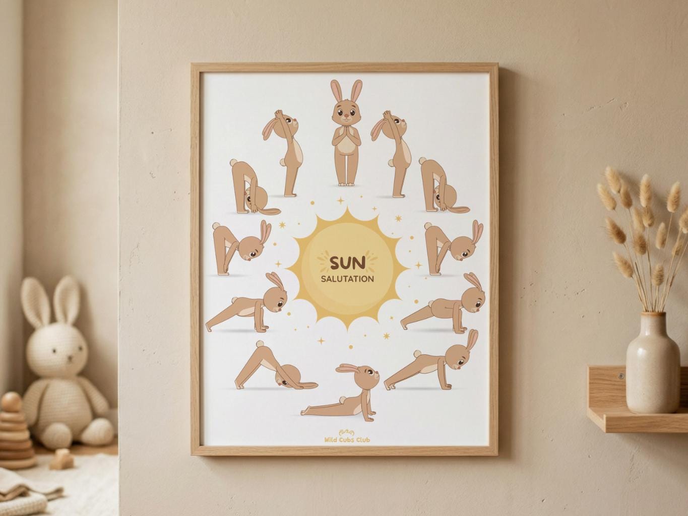 Kids Yoga Cards – Sun Salutation Printable Flashcards (digital Download ...
