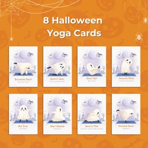 Ghost Yoga Poses for Kids | Halloween-themed Yoga Cards | Fun Printable ...
