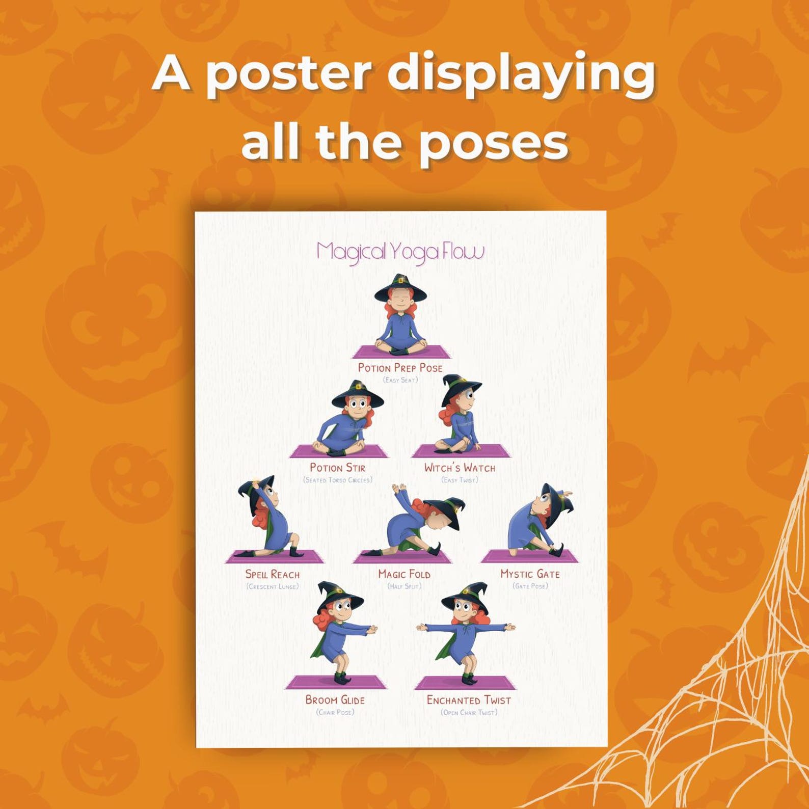 Magical Witch Yoga Cards for Kids | Halloween-themed Yoga Flow ...