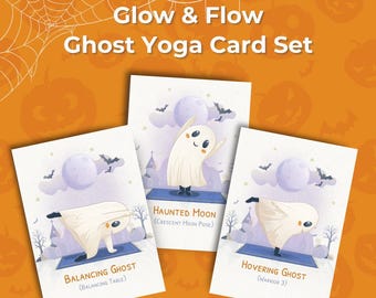Ghost Yoga Poses for Kids | Halloween-themed Yoga Cards | Fun Printable ...