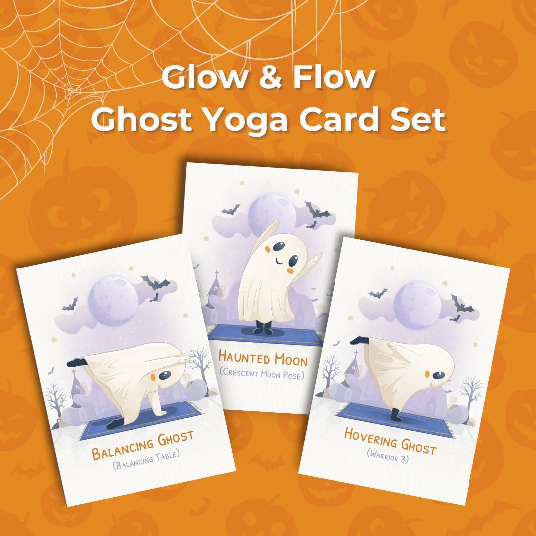 Ghost Yoga Poses for Kids | Halloween-themed Yoga Cards | Fun Printable ...