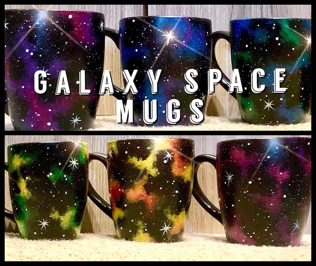 Hand Painted Galaxy Mugs | Celestial Mug | Hand Painted Mug | Custom Coffee Mug 12oz. | Galaxy ...