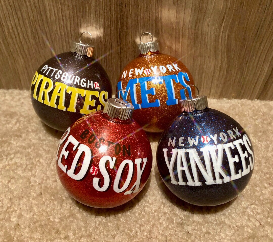 Hand Painted Baseball Ornaments | Mlb Hand Painted Ornaments | Baseball ...