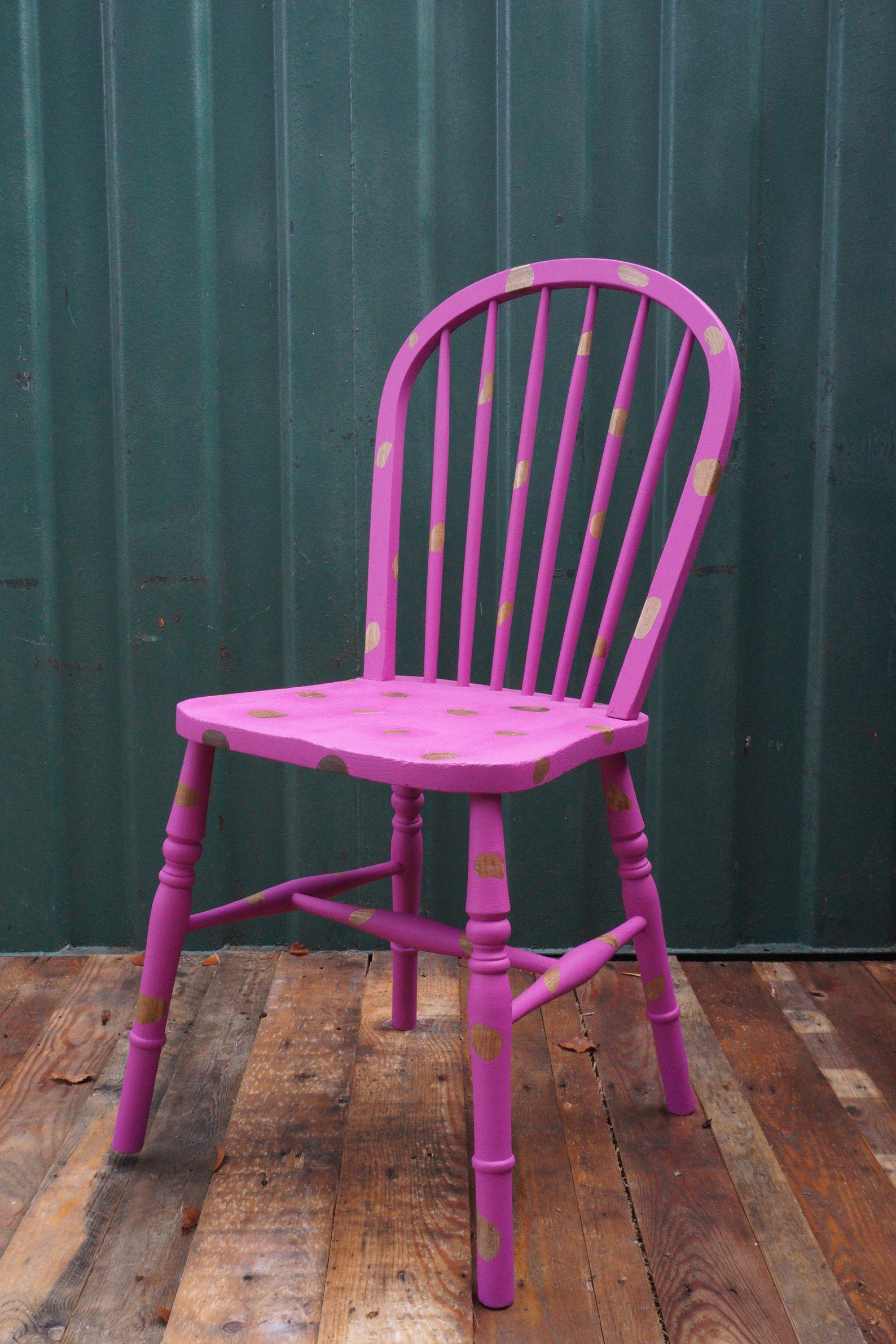 Spotty Painted Chair Painted to Order - Etsy UK