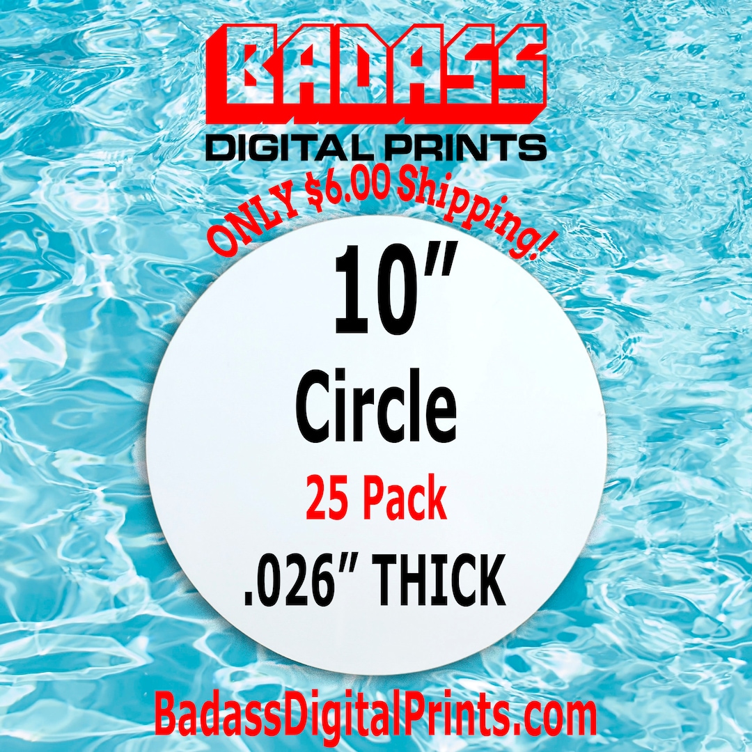 25 Pack 10" .026 Round Aluminum Dye Sublimation Photo/sign Blank - Etsy