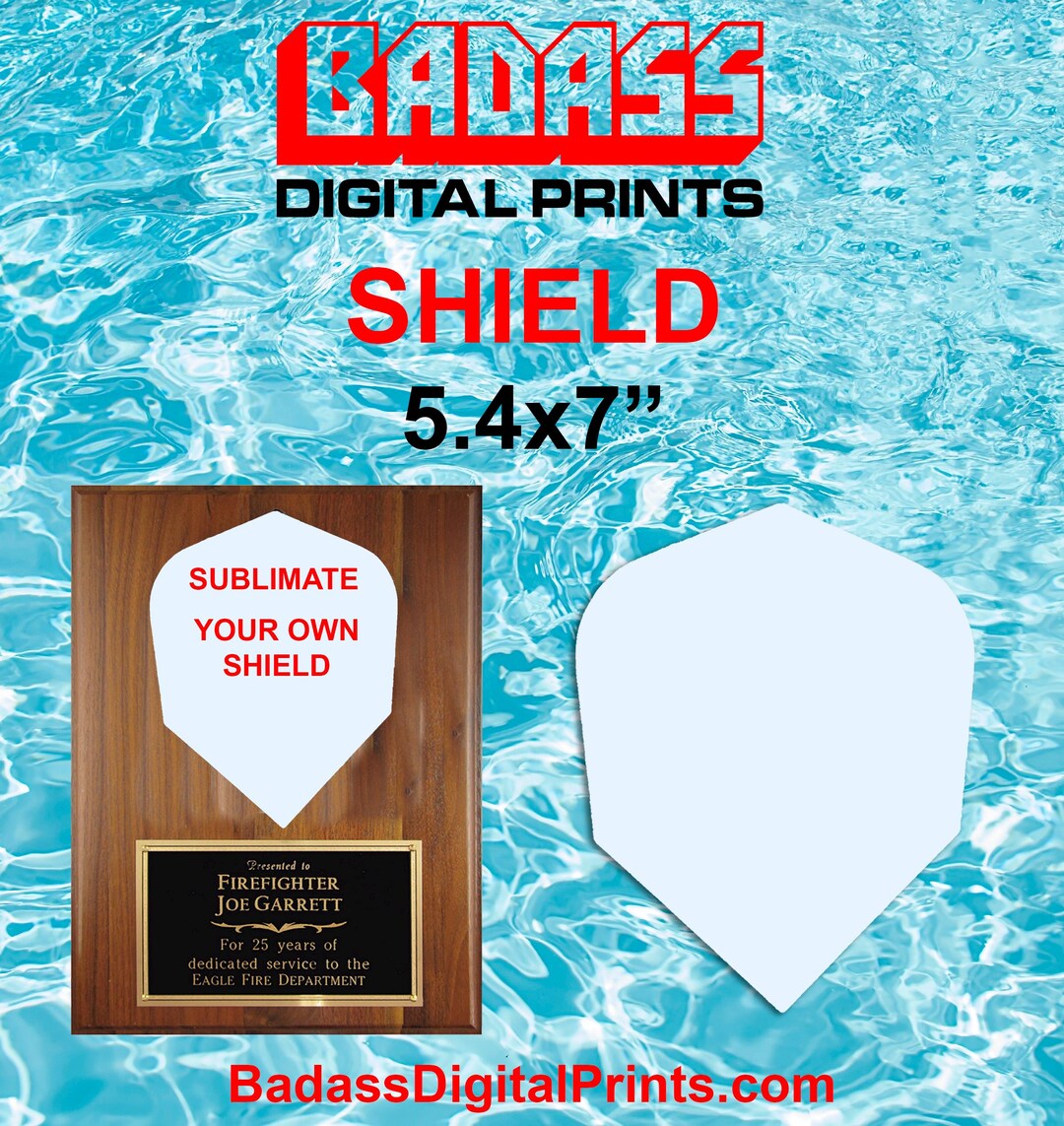 10 Pack 5.4"x7" Aluminum Shield Sublimation Blank - Etsy