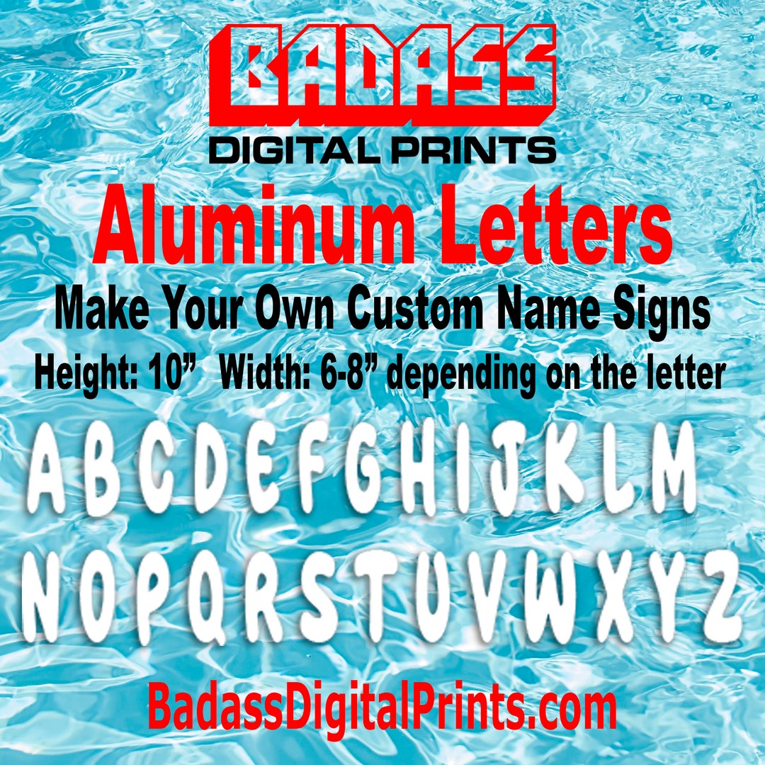 Kids Names, Aluminum Sublimation Letters, Nursery - Etsy