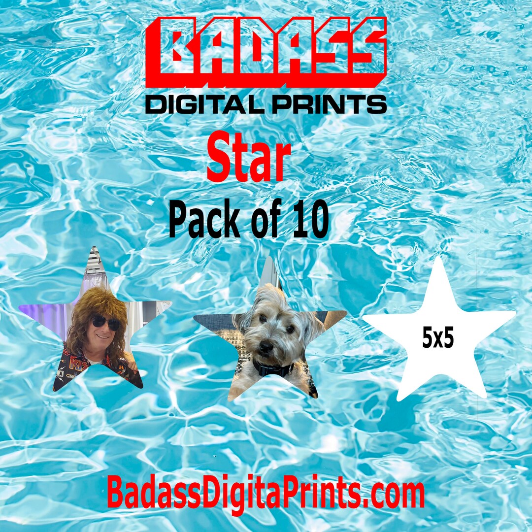 10 Pack "5x5" Stars Aluminum Sublimation Photo/sign Blank - Etsy
