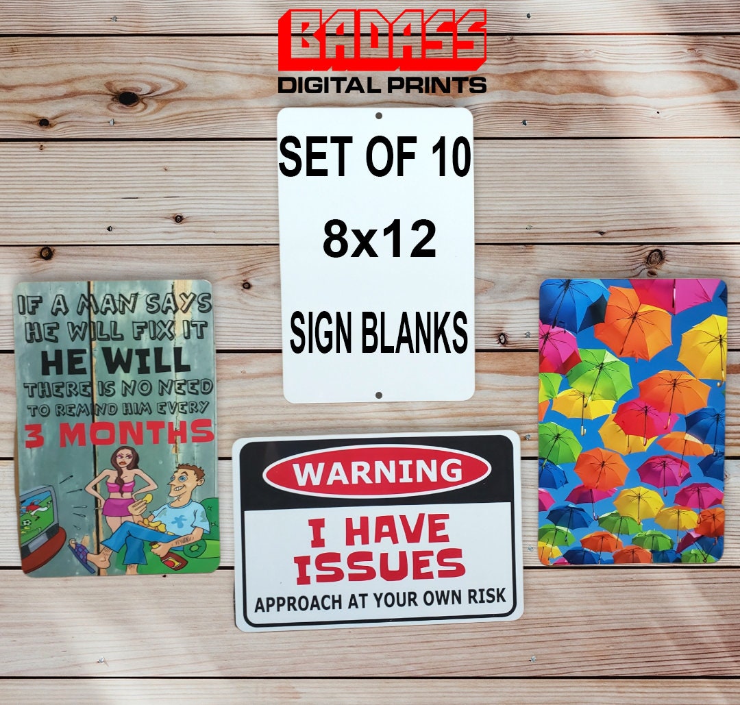 8"x12" Aluminum Sublimation Sign & Photography Blanks -10 Pcs - Etsy