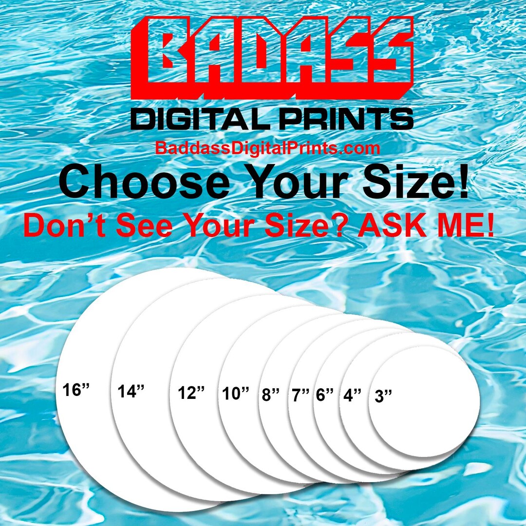 5 Pack 14" Round Aluminum Dye Sublimation Photo/sign Blank .026" Thick ...