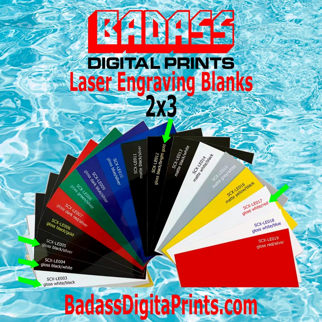 20 Pack 2x3 Aluminum Gloss Laser Engraving Blanks - Etsy