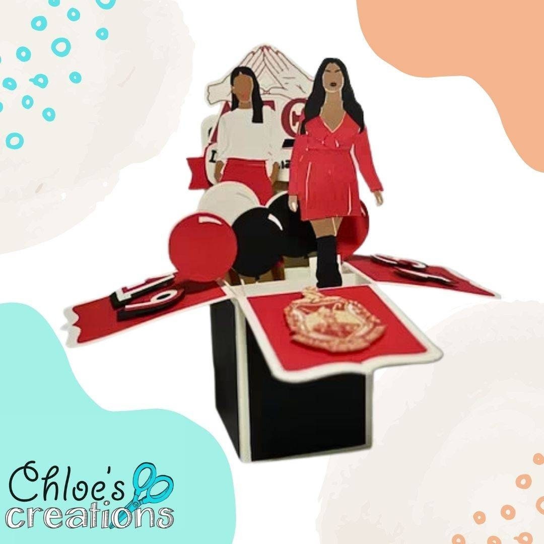 Delta Sigma Theta Anniversary Box Card - Etsy